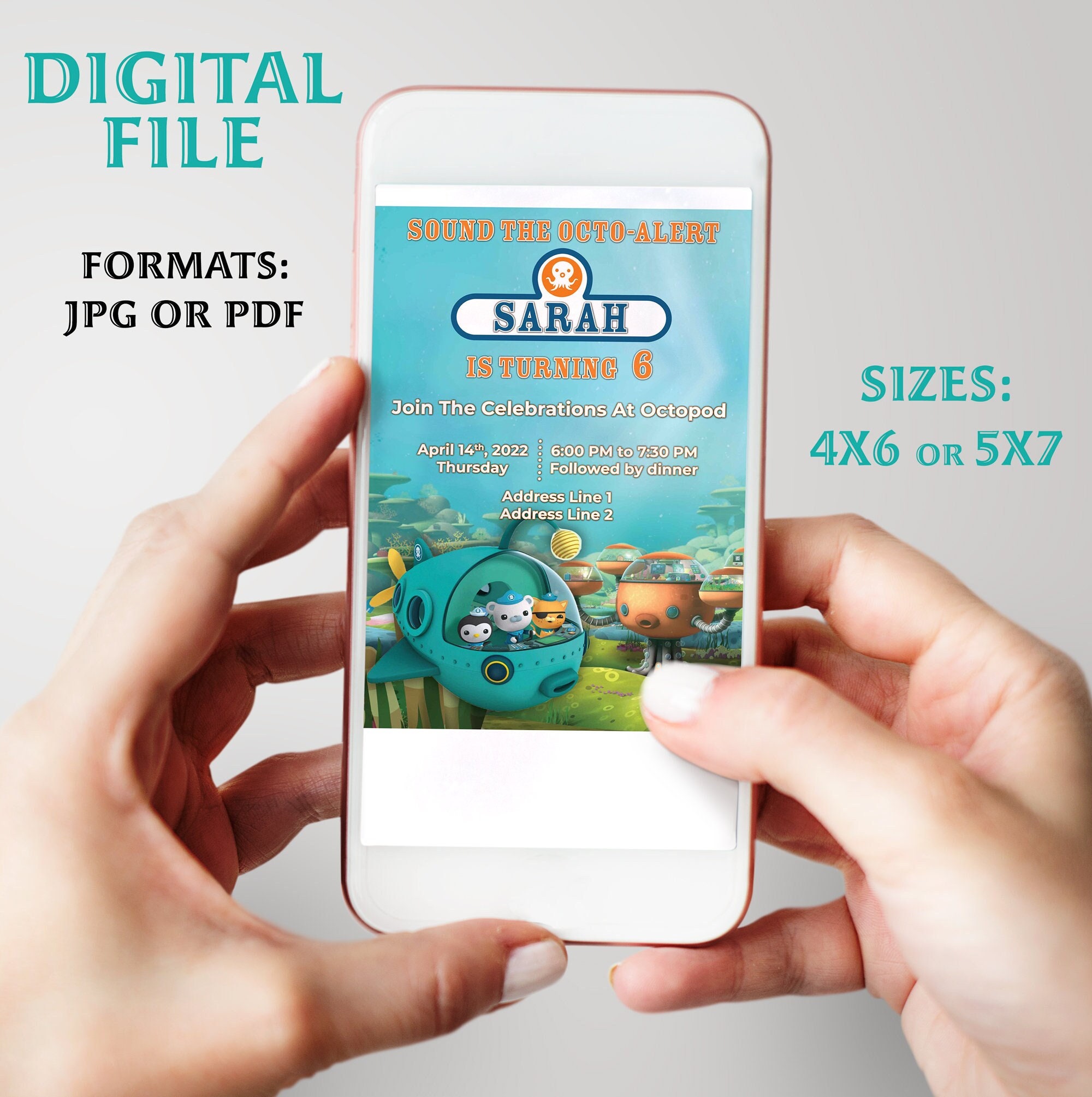 Octonauts Electronic Birthday Invite, Octonauts Birthday Invitation ...