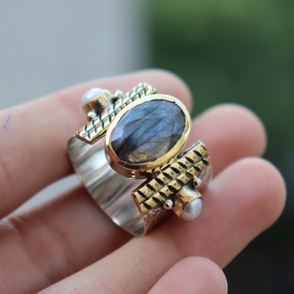 Pearl Rings Bands - Etsy