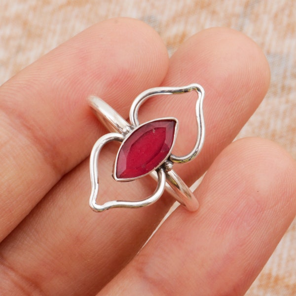 Raw Ruby Ring - Etsy