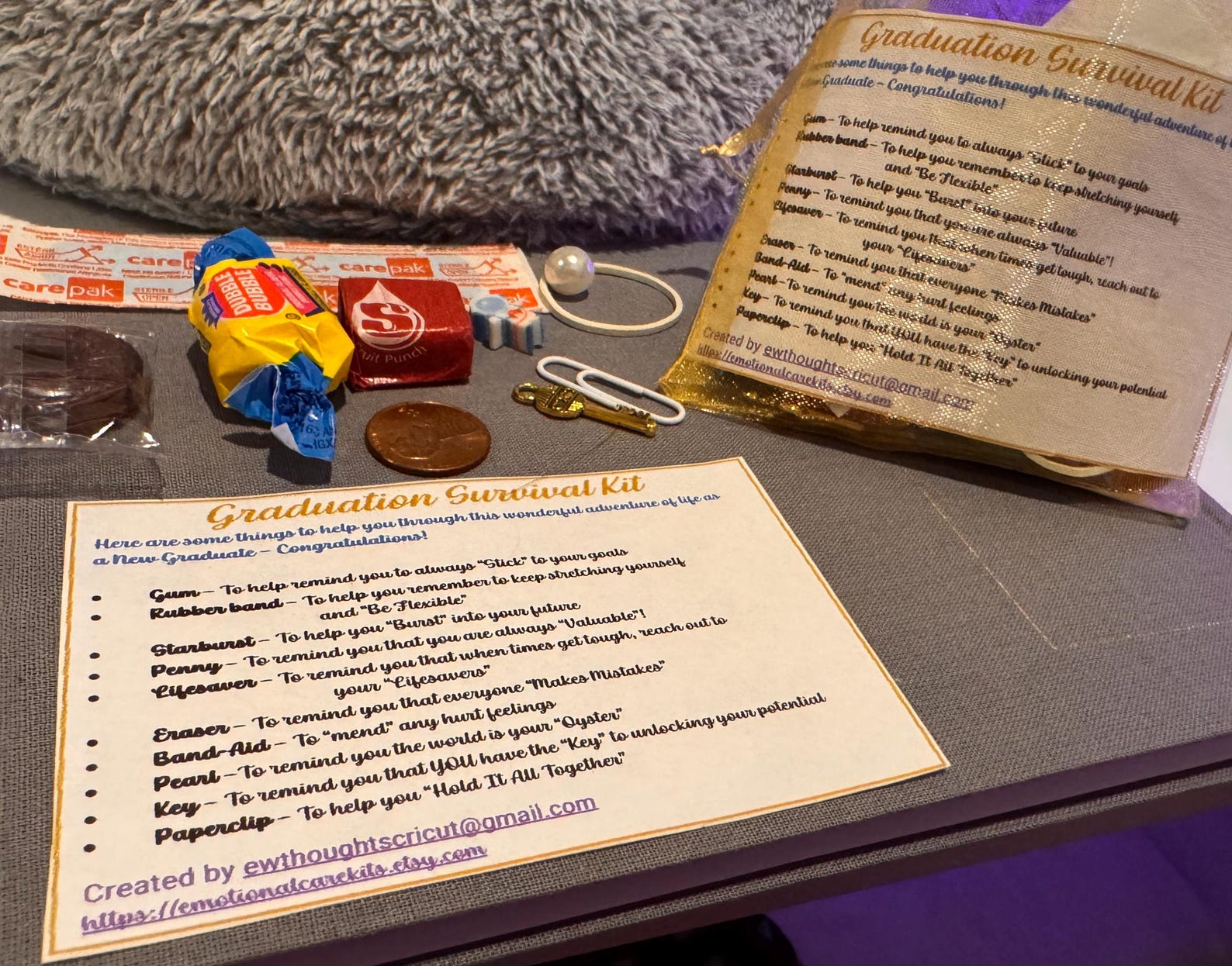 Elsa's Mini Graduation Survival Kit - Etsy