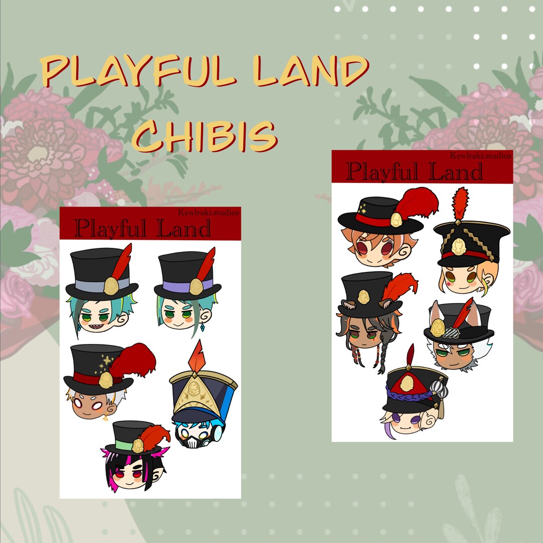 Playful Land Chibis//twisted Wonderland//chibis//diasomnia//ignihyde ...