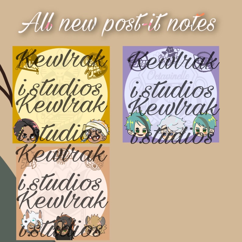 Twisted Wonderland Post It Notes/diasomnia/ignihyde/pomefiore/scarabia ...