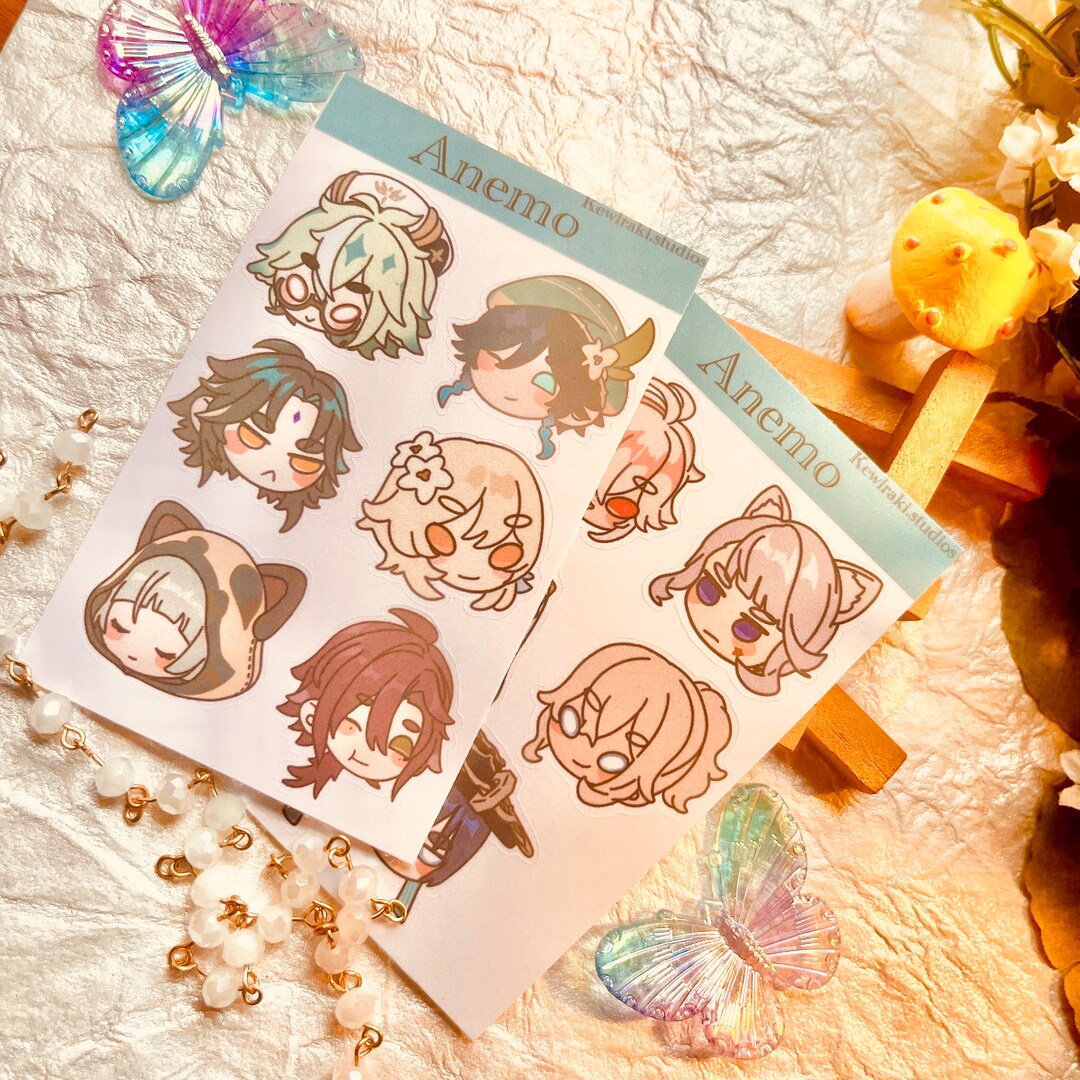 Anemo Genshin Impact Stickers - Etsy