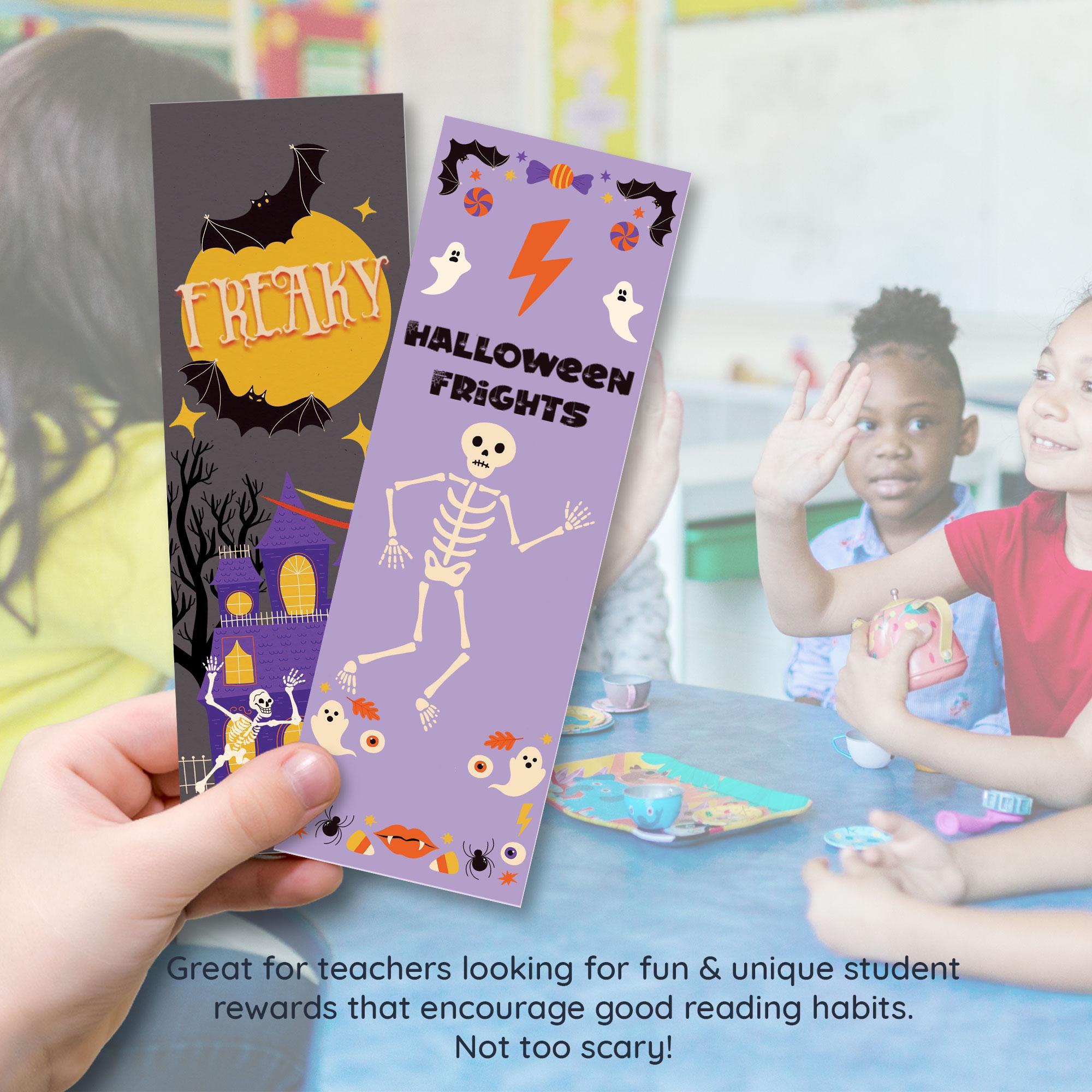 Printable Halloween Bookmarks 8 Spooky Season Book Buddies for Kids Fun ...