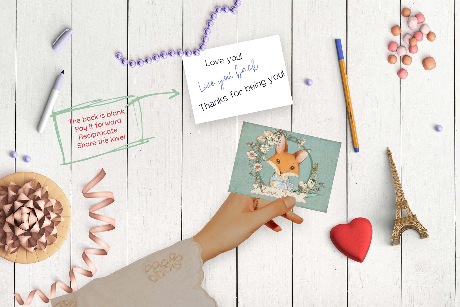 Vintage Style Mini Cards Printable Gratitude & Love Tiny | Etsy