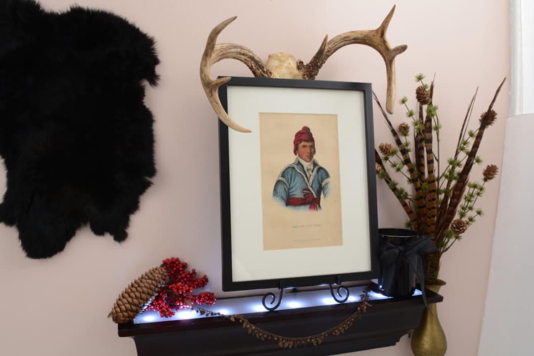 American Indian Antique Lithograph of Hopie Chief Nah-et-lue-poie ...