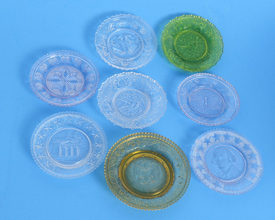 Vintage Set of 8 Glass Butter Pat Dishes - Etsy