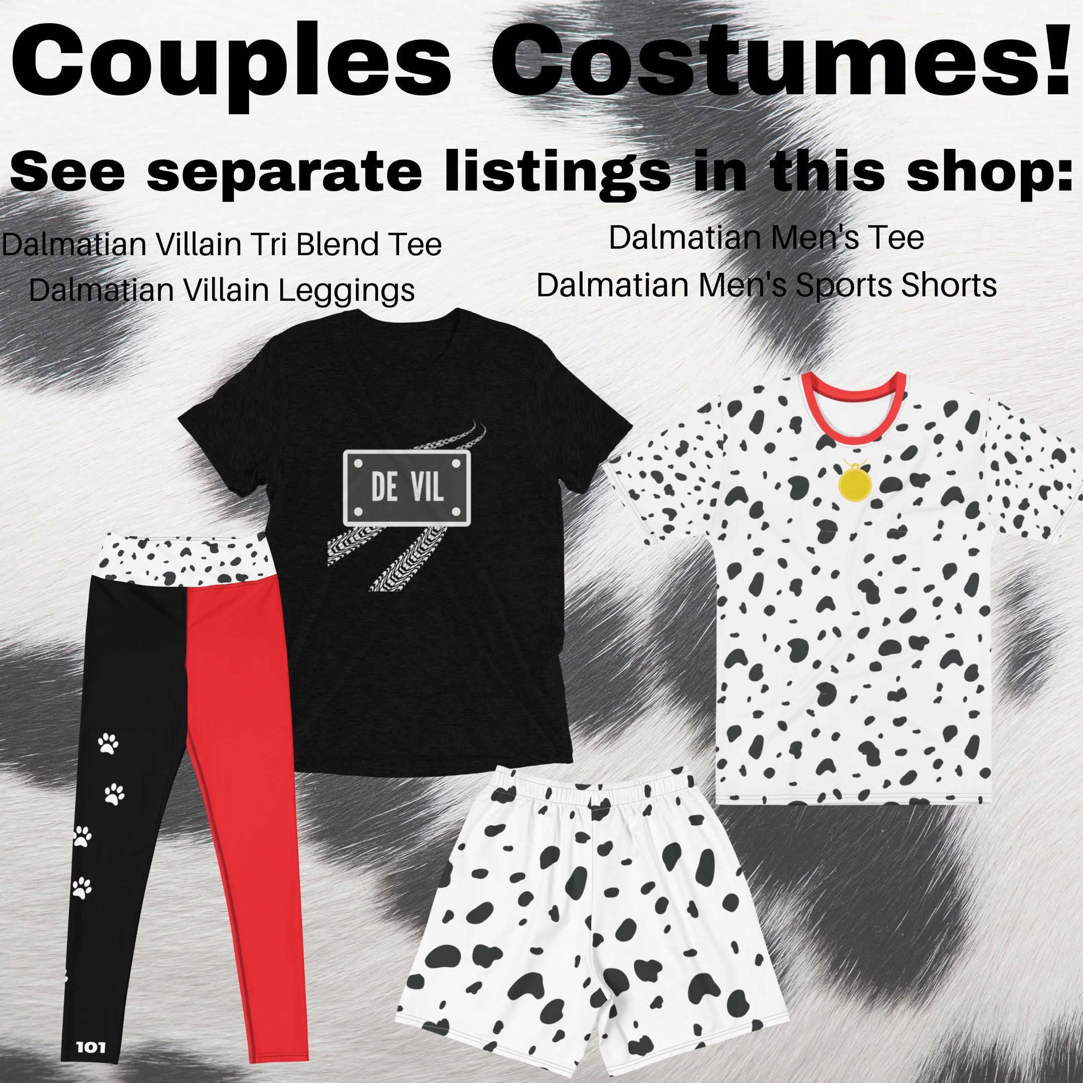 101 Dalmatian Villain Cruella Unisex Tri Blend Tee in Black or Red ...
