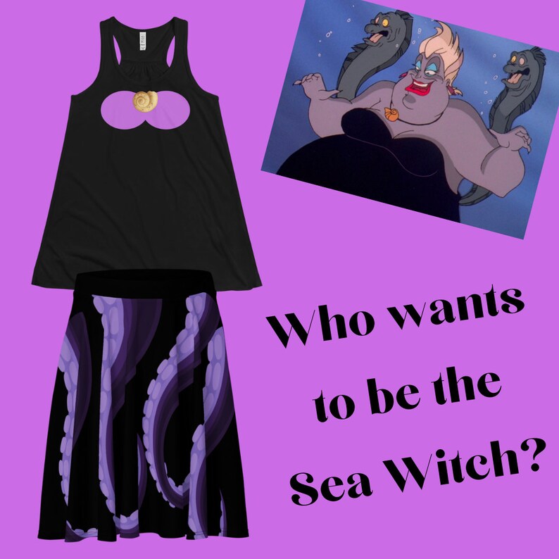 Sea Witch Ursula From the Little Mermaid Women's Racerback Tank ...