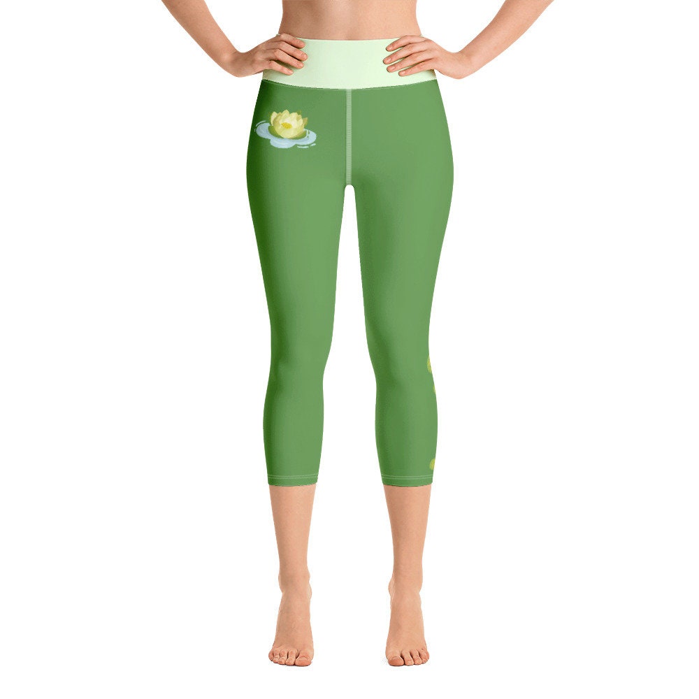 Frog Princess Tiana Women's Capri Leggings Running Disney - Etsy