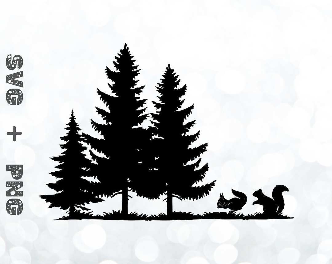 Tree SVG Png/squirrel Svg/ Instant Digital Download - Etsy