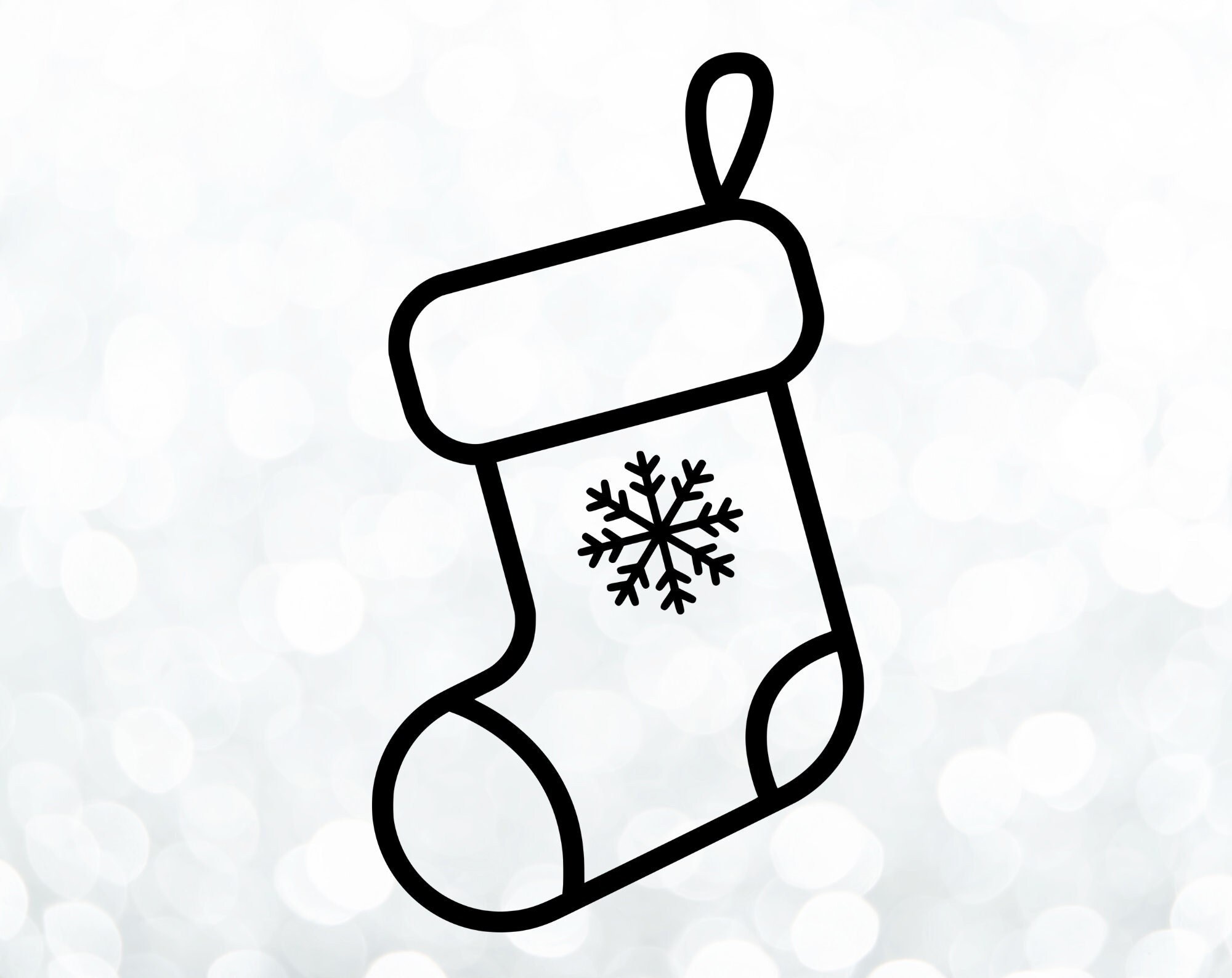 Christmas Stocking Svg Png / Cricut / Silhouette / Digital Files ...