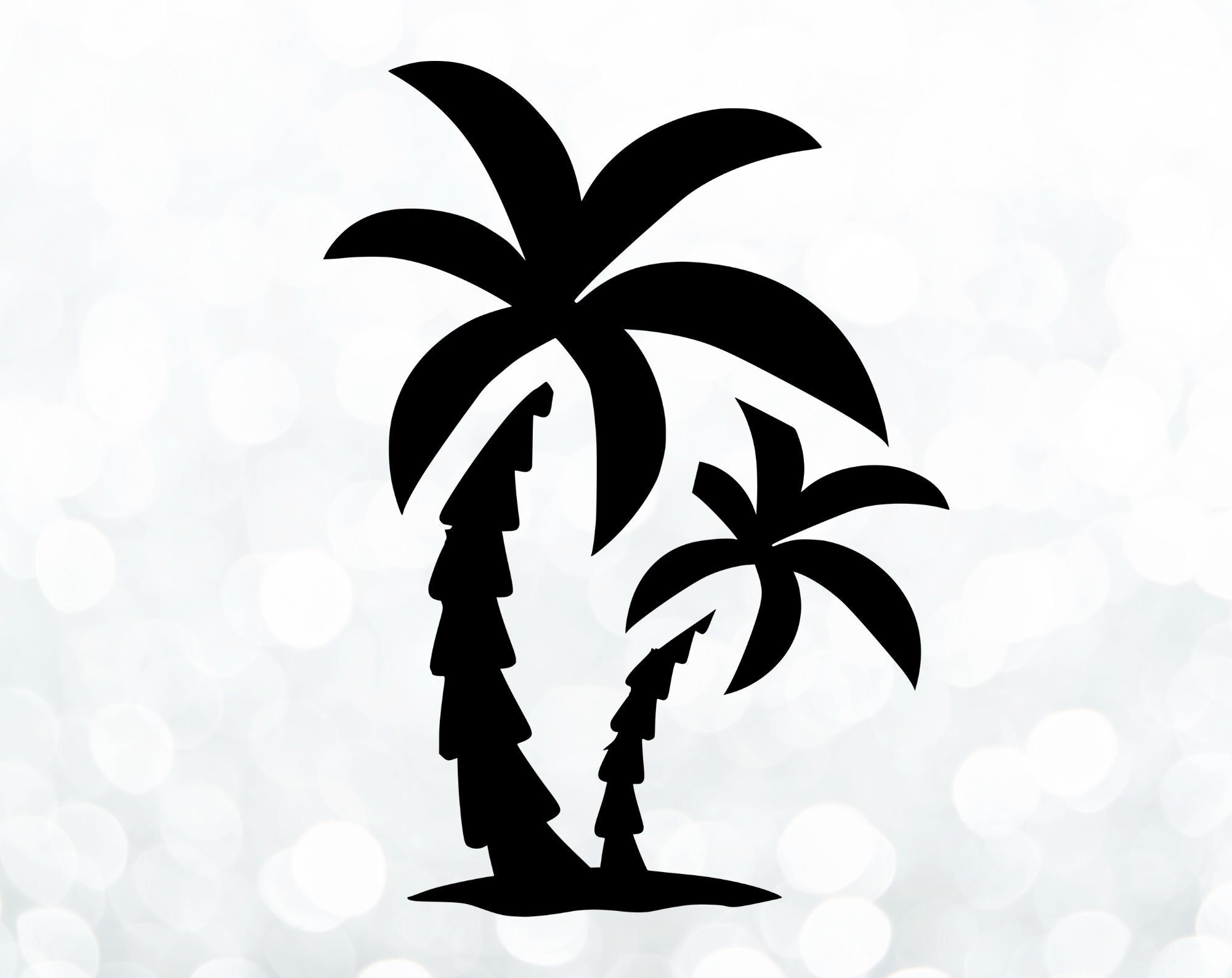 Palm Trees SVG & PNG Instant Digital Download - Etsy