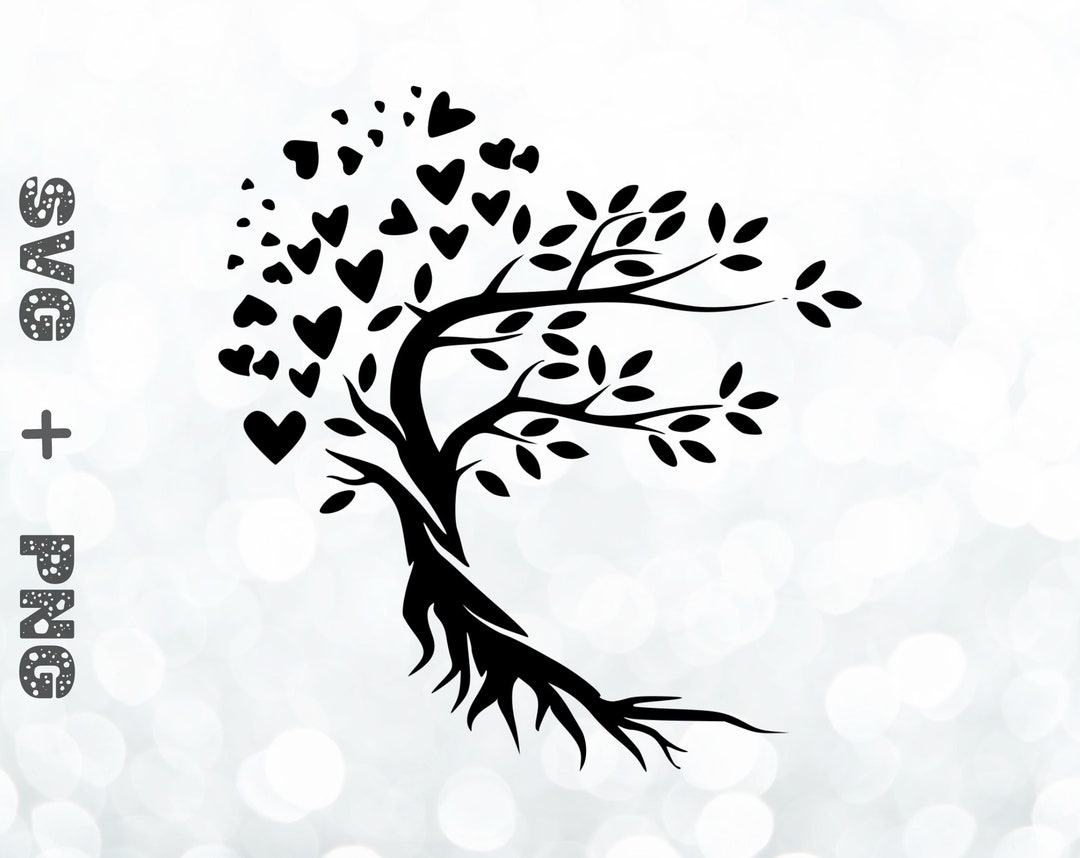 Family Tree SVG Png/love Tree Svg/ Heart Tree Svg Instant Digital ...