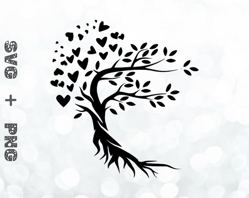Family Tree SVG Png/love Tree Svg/ Heart Tree Svg Instant Digital ...