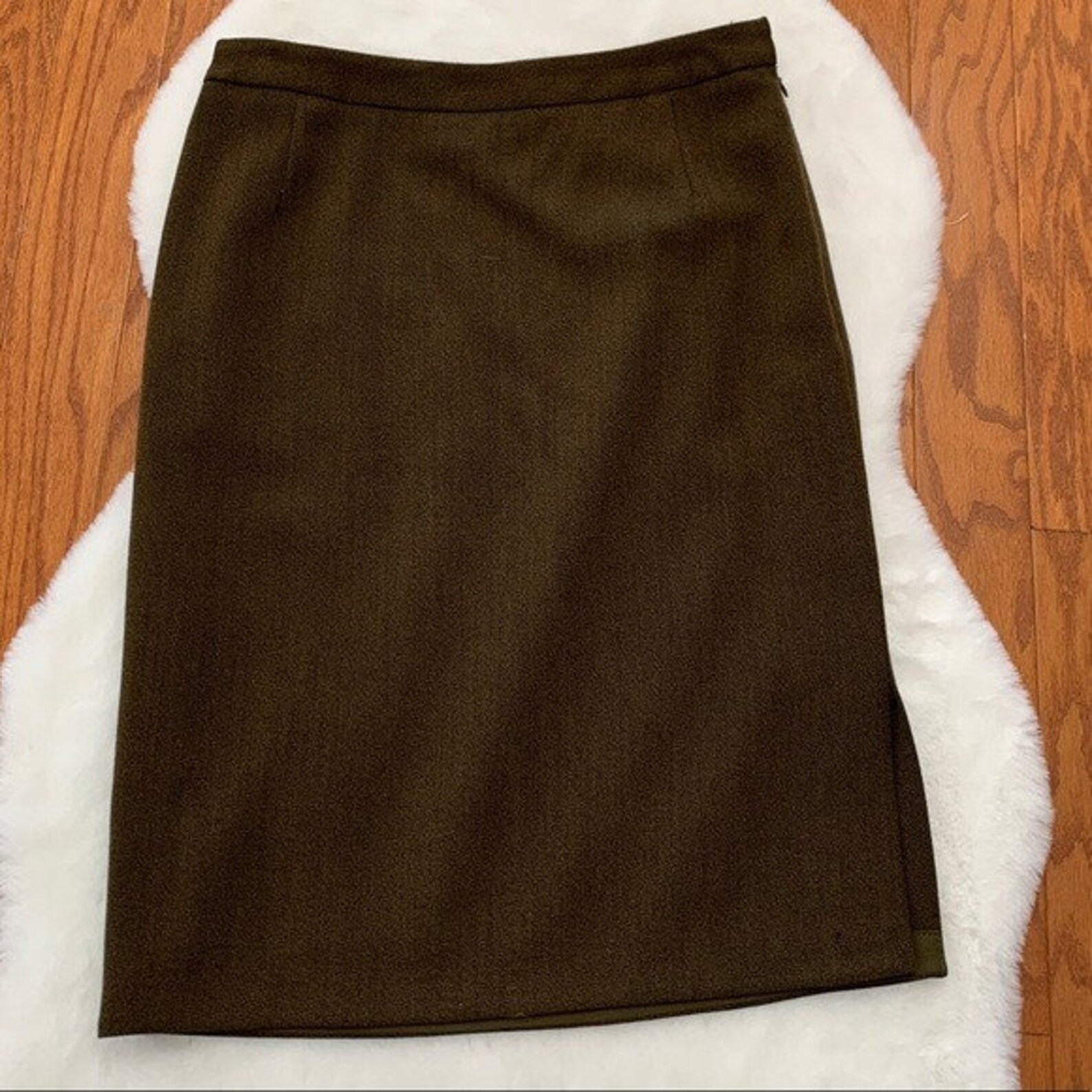 Vintage Chestnut Brown Pencil Skirt W/ Side Split - Etsy