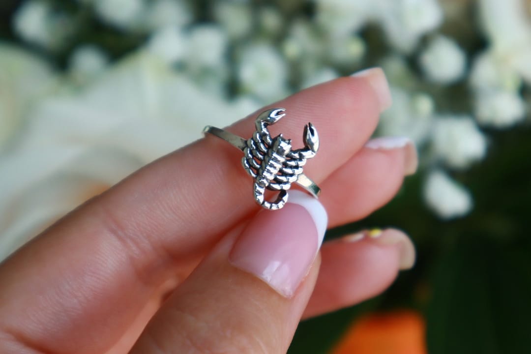 Scorpion Ring, Sterling Silver Scorpion, Minimalist Scorpion Ring, Danty Scorpion Jewelry - Etsy