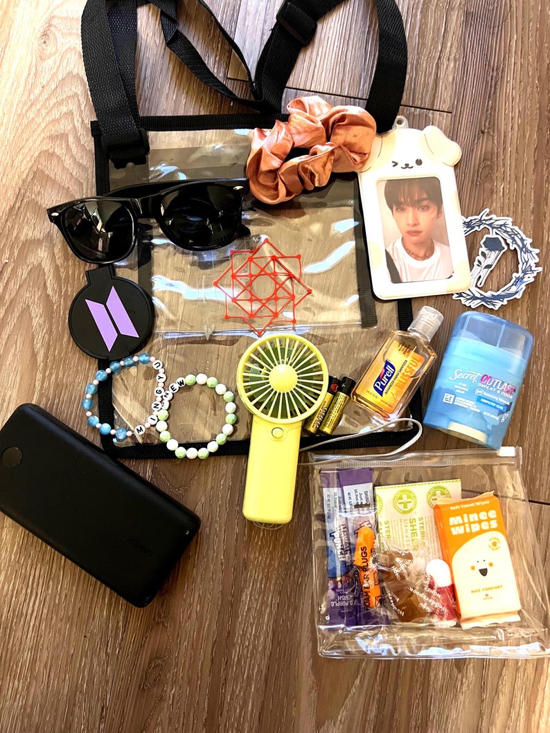Concert Survival Kit | K-pop Emergency Bag for Fans | Music Festival ...