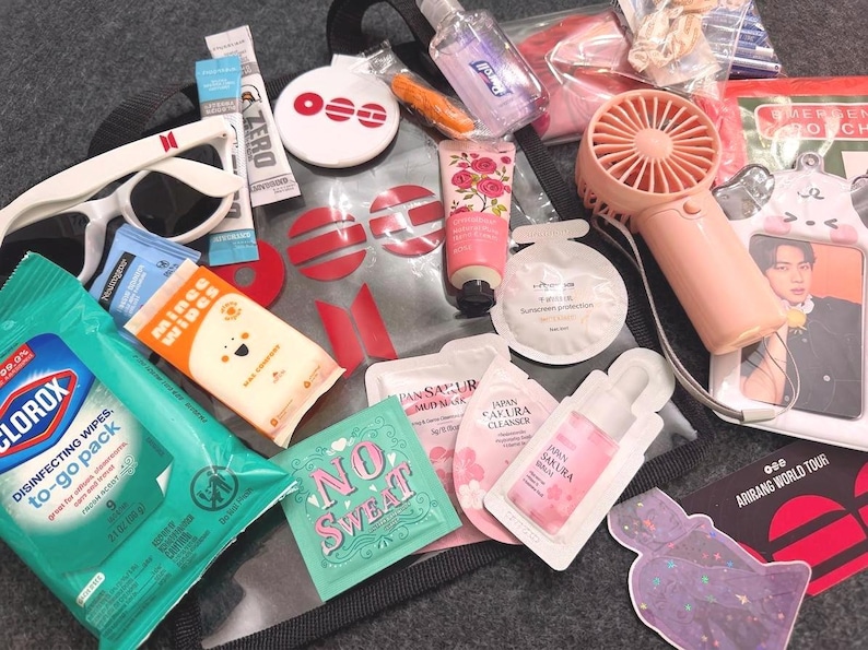 Concert Survival Kit | K-pop Emergency Bag for Fans | Music Festival ...