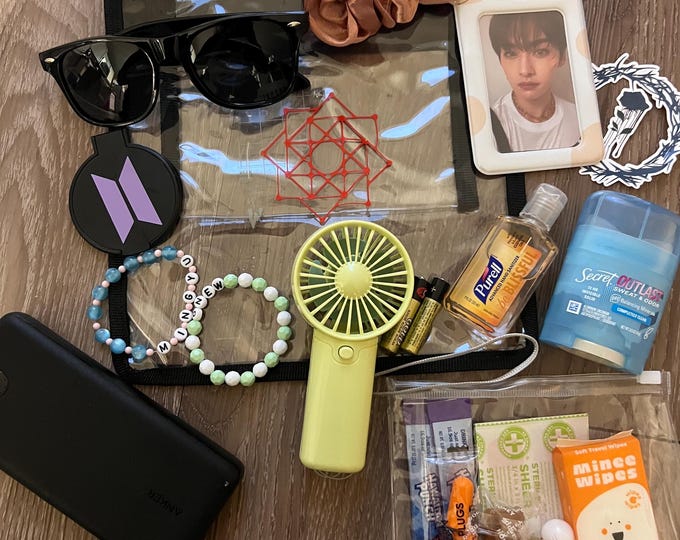 Concert Survival Kit | K-pop Emergency Bag for Fans | Music Festival ...