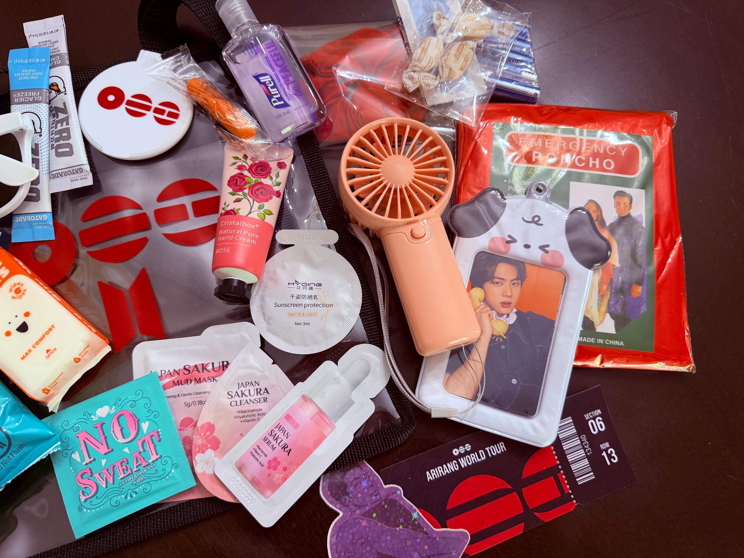 Concert Survival Kit | K-pop Emergency Bag for Fans | Music Festival ...