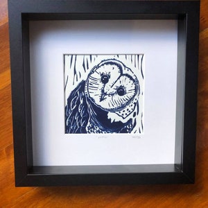 Otto the Owl, Lino Print - Etsy UK