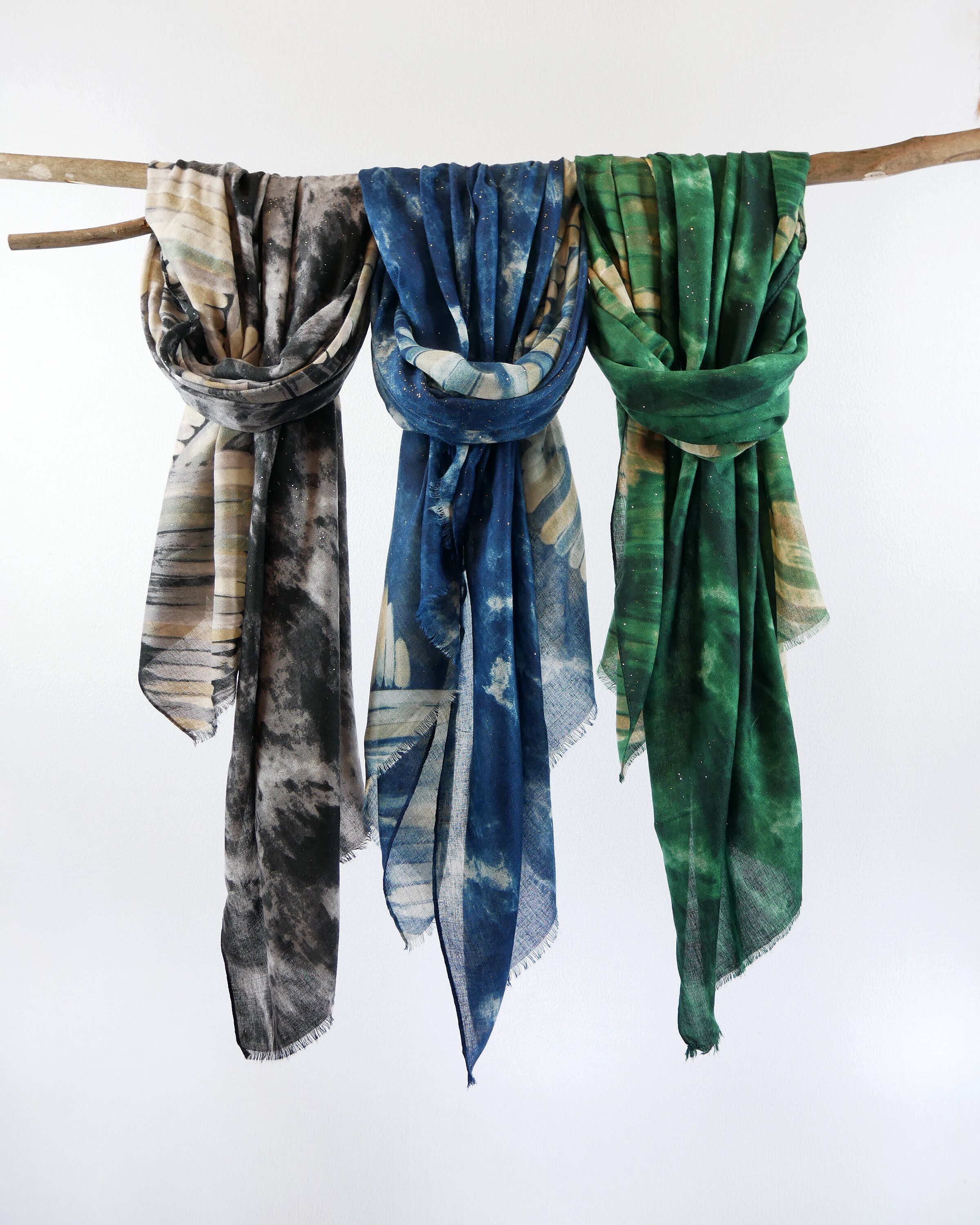 Earthy Gray Raw Edge Man Scarf Smoke Grey Unisex Autumn Scarves ...