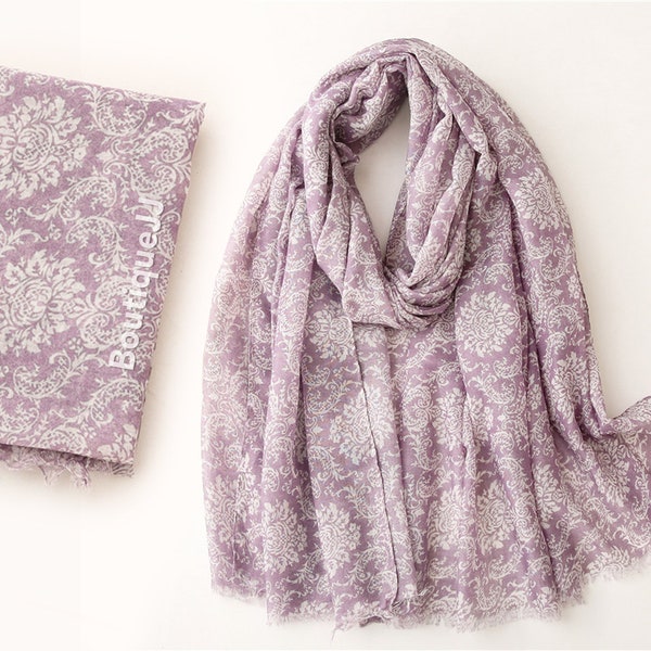 Purple Fashion Scarf - Etsy