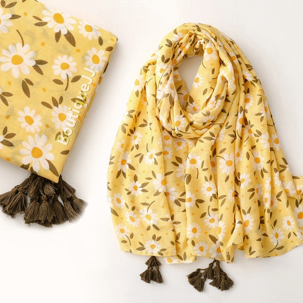 Bright Yellow Scarf - Etsy