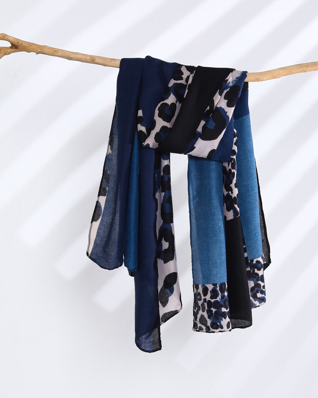 Leopard Cheetah Animal Shawl Cotton Feel Unisex Scarf Birthday Gift for ...