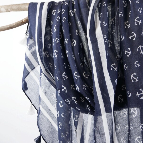 Nautical Scarf - Etsy