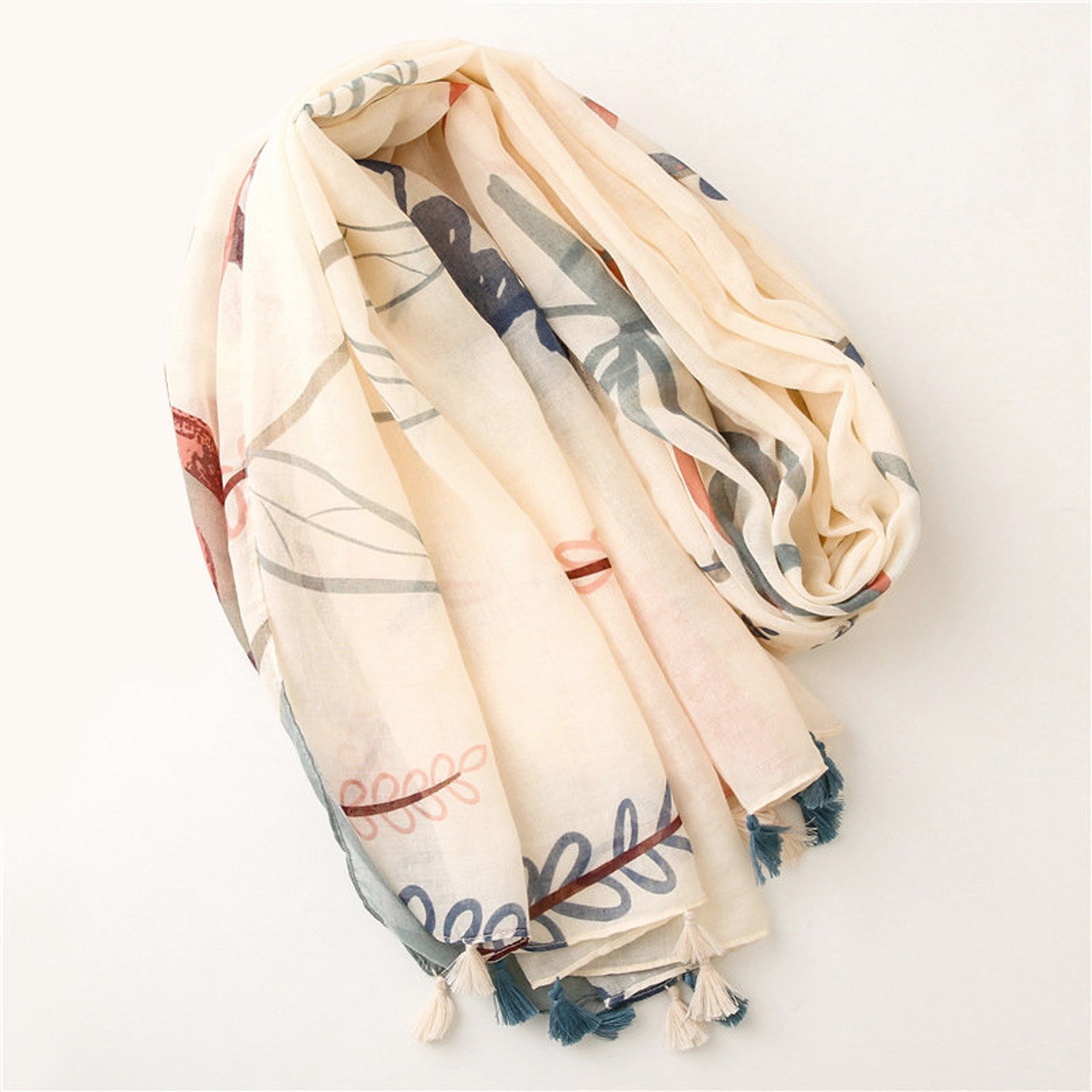 Japanese Inspired Cherry Blossom Floral Scarf Lightweight - Etsy