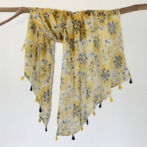 Yellow Scarf - Etsy