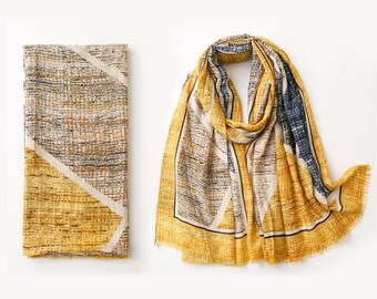 Golden Yellow Scarf - Etsy