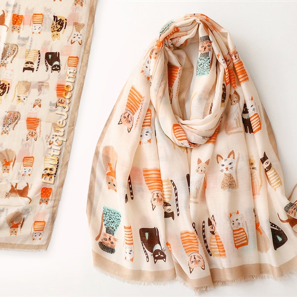 Cat Scarf - Etsy