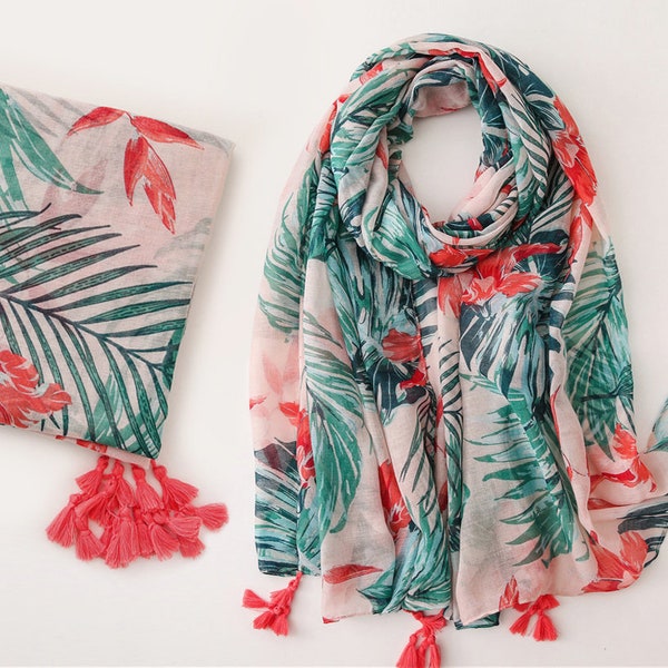 Tropical Scarf - Etsy