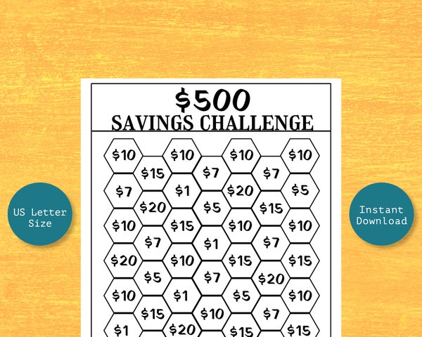 Alphabet Savings Challenge Printable PDF 26 Weeks Savings - Etsy Canada