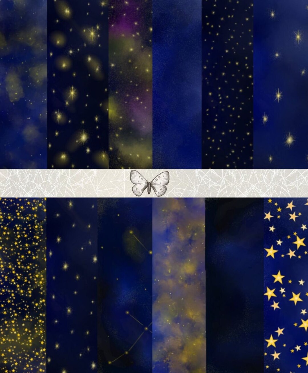Celestial Stars Papers, Galaxy Stars Backgrounds, Space Texture ...