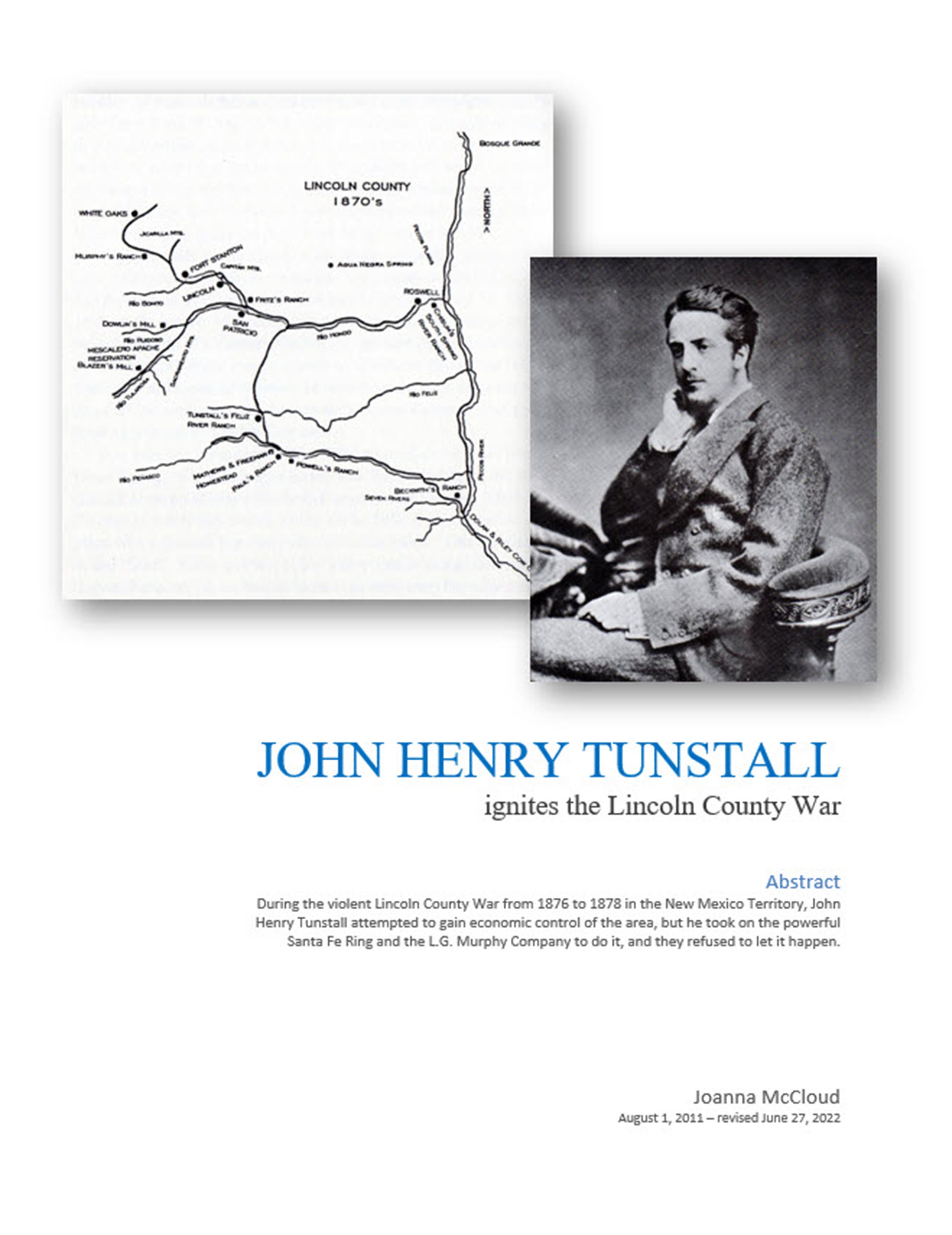 John Henry Tunstall Ignites the Lincoln County War - Etsy