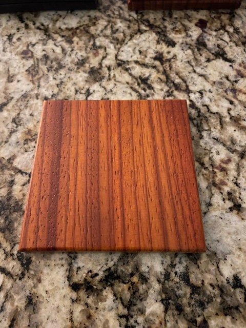 Exotic African Paduak - Set of 4 Handmade Coasters - Etsy