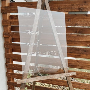 Acrylic Wedding Welcome Sign Welcome Wedding Board Large - Etsy