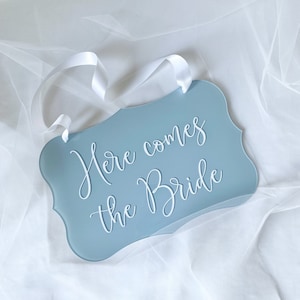 Here Comes the Bride Wedding Sign for Ring Bearer, Ring Bearer Sign ...