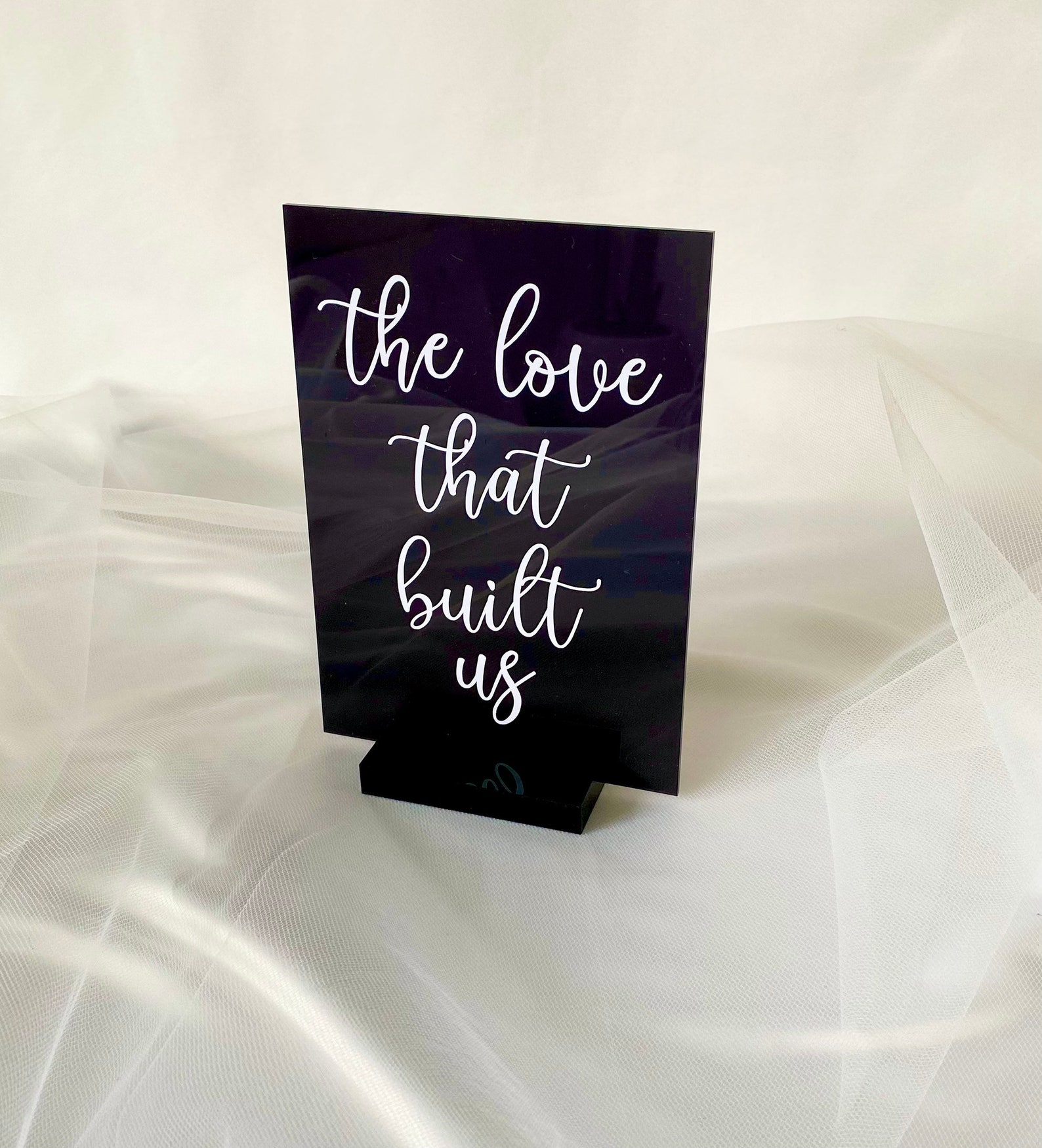 The Love That Built Us Wedding Decor Sign, Wedding Day Verse, for My ...