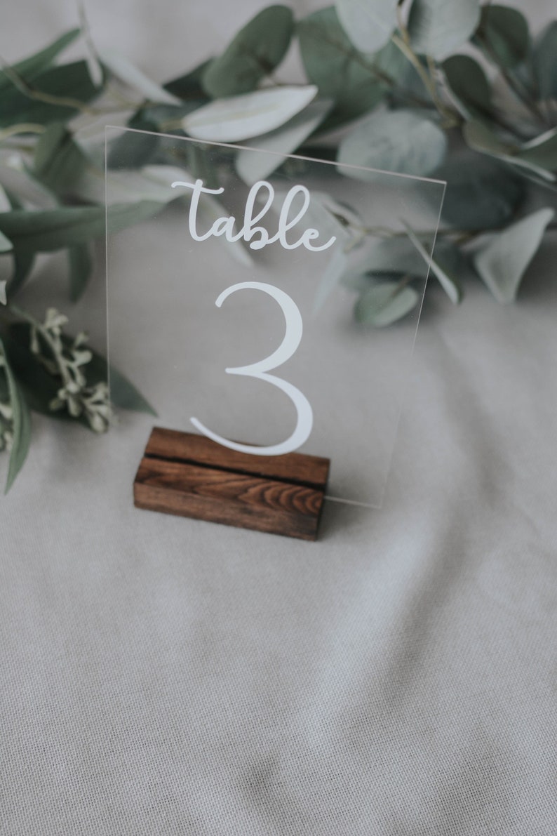 Acrylic Table Numbers, Acrylic Wedding Decor Numbers, Wedding Table ...