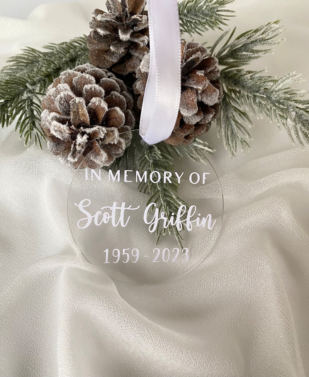 In Loving Memory Christmas Ornament, Memorial Ornament for Christmas ...