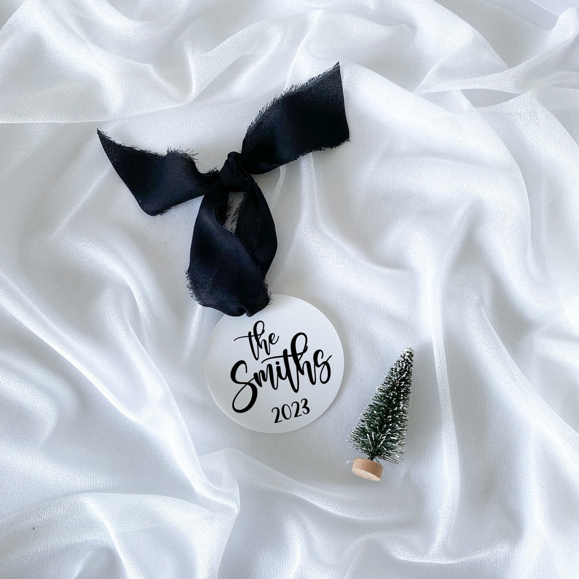 Acrylic Family Name Christmas Ornament, Last Name Ornament, Family ...
