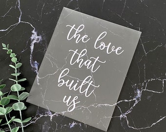 Table Top Wedding Sign - Etsy