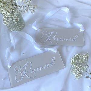 This Row is Reserved Sign for Wedding Ceremony, This Seat is Reserved ...