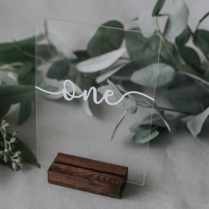 Acrylic Wedding Table Numbers, Wedding Table Decorations, Wedding Table ...