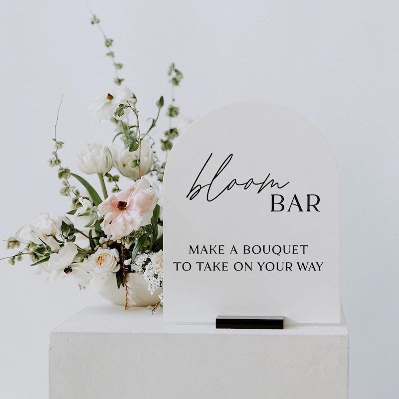 Flower Bar Signs - Etsy